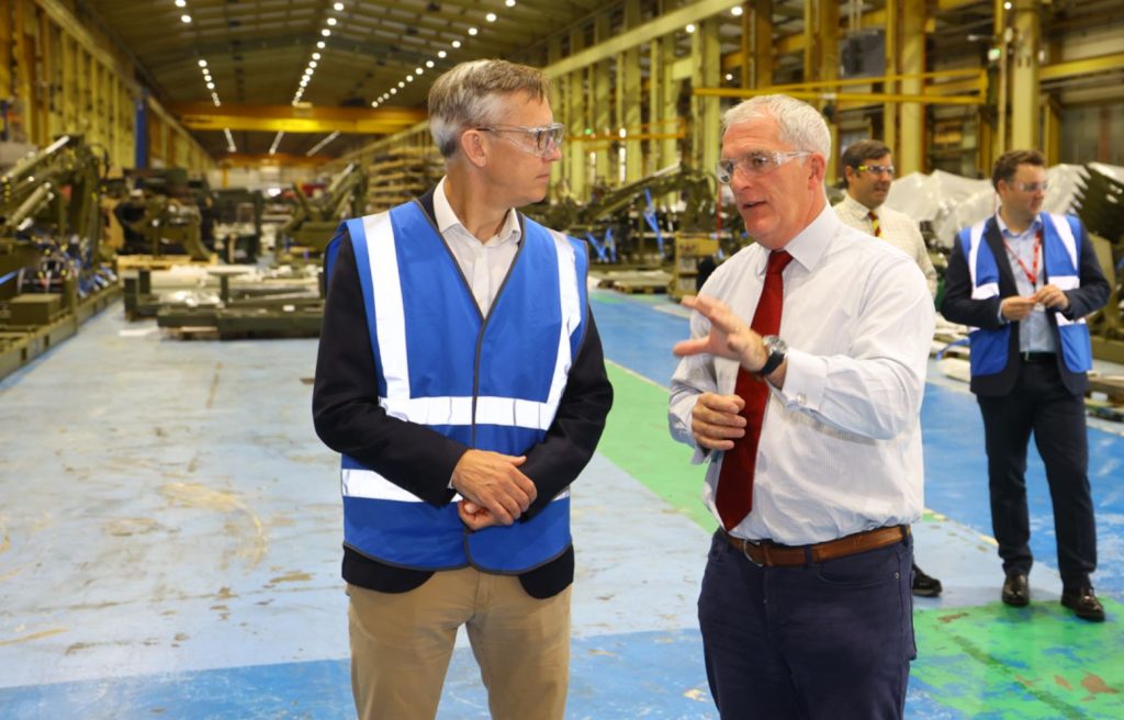 Andy Start, Chief Executive Officer at DE&S, visits Armstrong Works ...